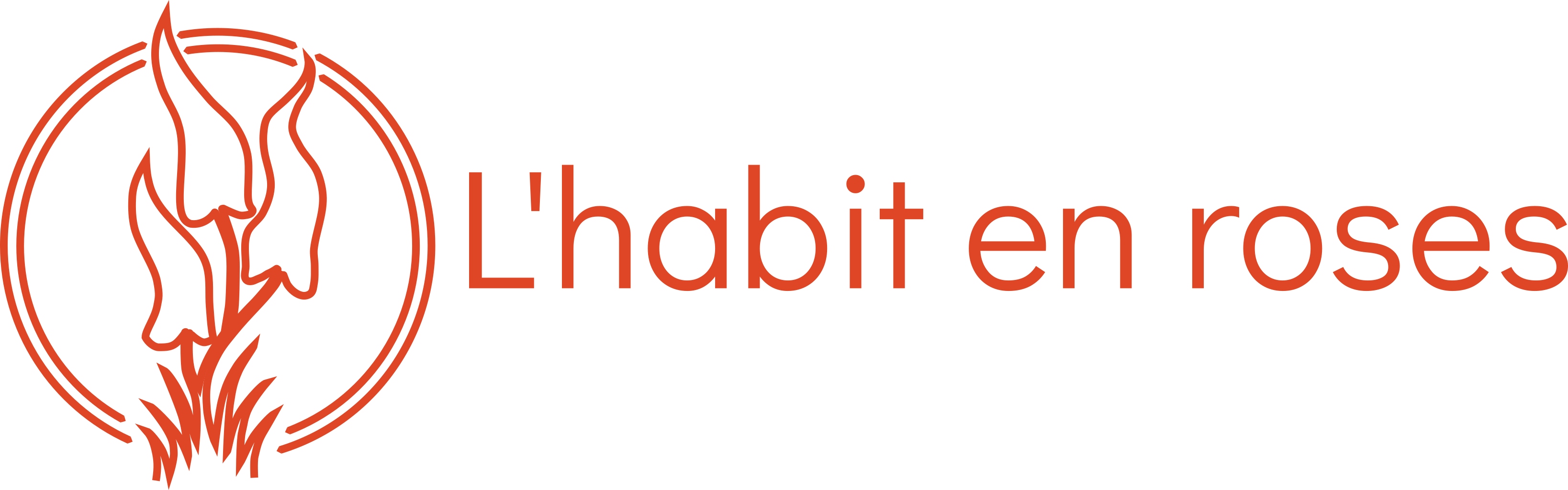 LHER logo – L'habit en roses